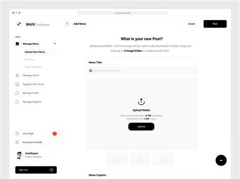waiv dashboard managment dash by amir baqian for ace design on dribbble