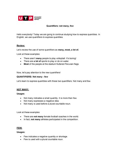 Week 15 Script Quantifiers Not Many Few Quantifiers Not Many