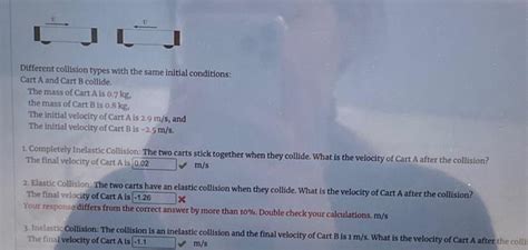 Solved Different Collision Types With The Same Initial