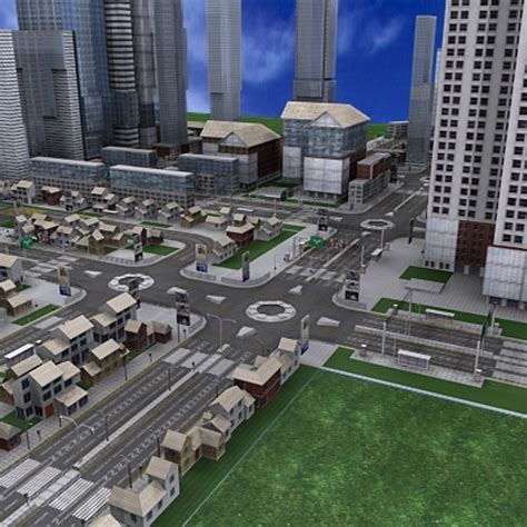 City Architecture Buildings 3d Model