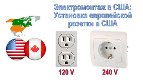 26. Установка европейских розеток в США и Канаде. Металлические ...