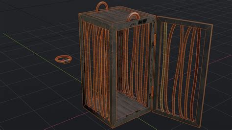Artstation Medieval Cage Game Ready Low Poly Pbr 3d Model