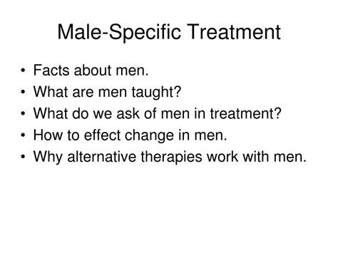 Ppt Understanding Male Specific Treatment Out Of The Box Solutions