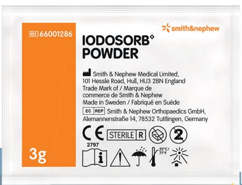 Iodosorb Powder 3g Sachet Each Sold As An Each Can Be Bought As A