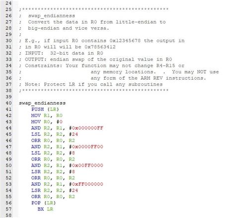 Solved 25 26 Swap Endianness 27 Convert The Data In Ro