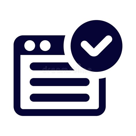 Website Tick Web Verification Verify Approve Browser Check Icon