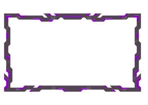 Metallic Purple Twitch Live Stream Overlay Faceam Frame Border Template Stream Overlay Twitch