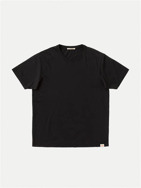 Uno Everyday Tee Black Nudie Jeans Create Tomorrows Vintage