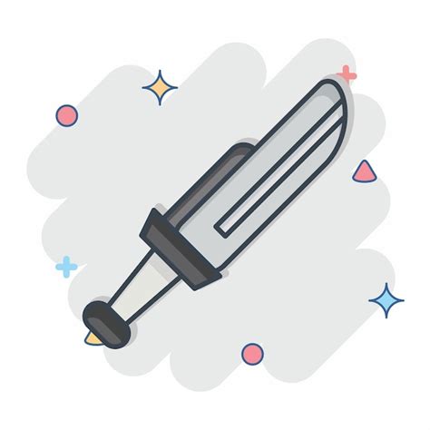 Premium Vector Icon Dagger Related To Weapons Symbol Comic Style Premium Vector Icon Dagger Related To Weapons Symbol Comic Style