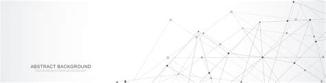 추상적 기하학적 배경과 점과 선을 연결하는 웹 사이트 헤더 또는 배너 디자인 글로벌 네트워크 연결 텍스트에 대한 주부 배경과