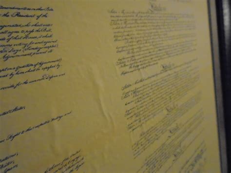 Large Constitution Of The United States Of America Printed Parchment