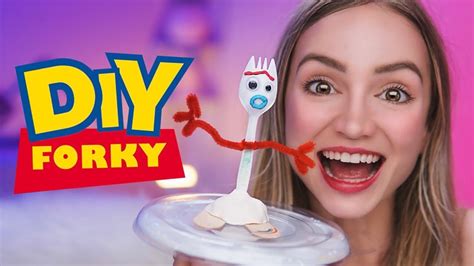 How To Make Forky From Toy Story 4 Disney Diy Youtube