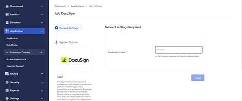 Saml 2 0 Configuration For Docusign To Infisign Infisign