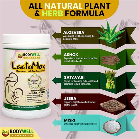 Lactomax Ayurvedic Lactation Supplement For Increase Breast Milk Bodywell Ayurveda