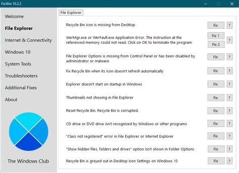 برنامج Fixwin لاصلاح جميع مشاكل جميع اصدارات ويندوز ميكانو للمعلوميات