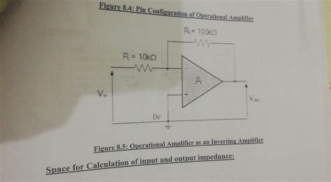 Solved Find The Input And Output Impedance Of Operational Chegg