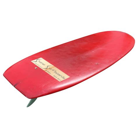 Red Shane Surfboards Paipo Belly Board Sydney Australia Circa 1965 At