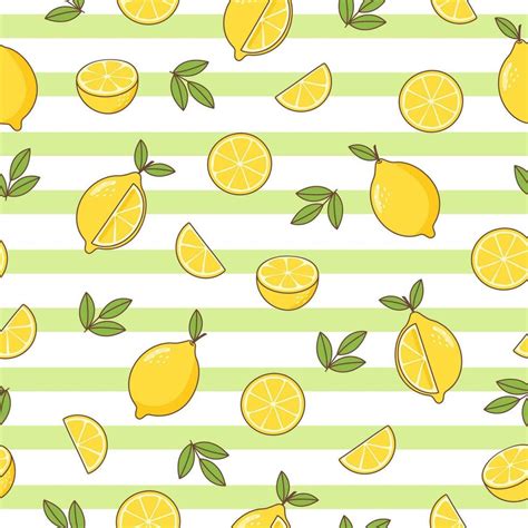 Lemon Seamless Pattern 33296411 Vector Art At Vecteezy