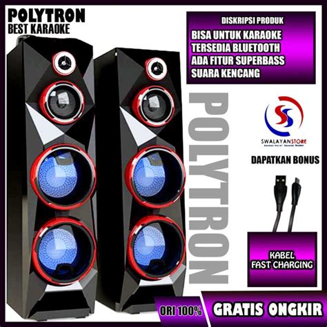 KHUSUS JATIM SPEAKER POLYTRON AKTIF BLUETOOTH PAS 8C28 SPEAKER ACTIVE BLUETOOTH RADIO