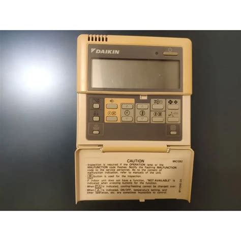 Manual Del Termostato Daikin Brc1d52 En Español 22 Páginas