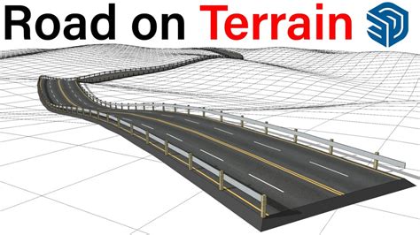 different ways to create curved road on terrain sketchup tutorialsup