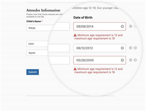How To Provide An Age Restriction On The Datepicker Form