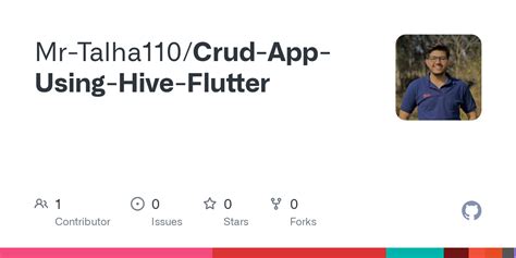 GitHub Mr Talha Crud App Using Hive Flutter