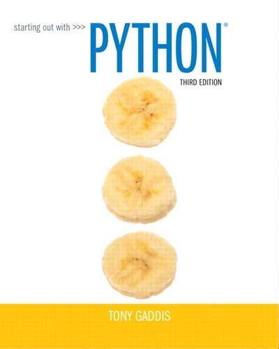 Starting Out With Python 3rd Edition 8601421974844 Computer Science Books Amazon Com