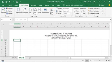 Data Entry Working With Microsoft Excel In A Production Environment
