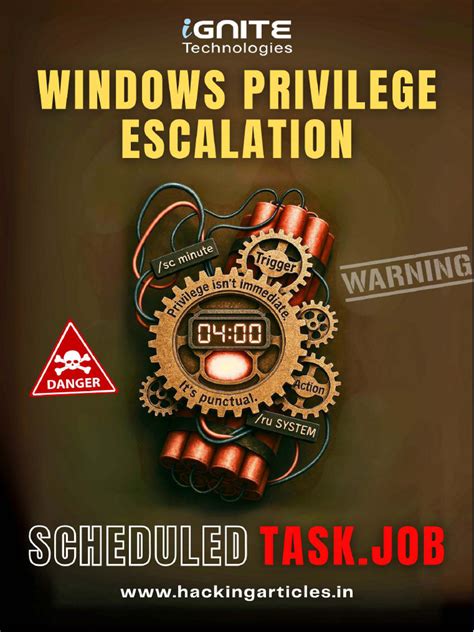 Windows Privilege Escalation Scheduled Taskjob Pdf Microsoft