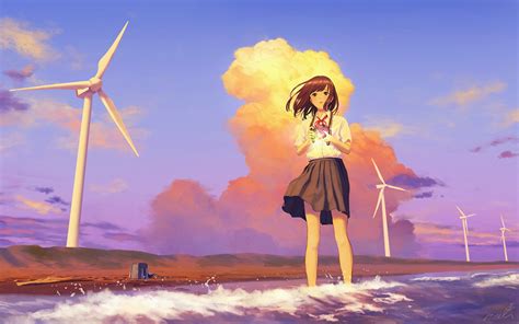 1920x1200 Resolution Anime Girl Hd Aesthetic 1200p Wallpaper