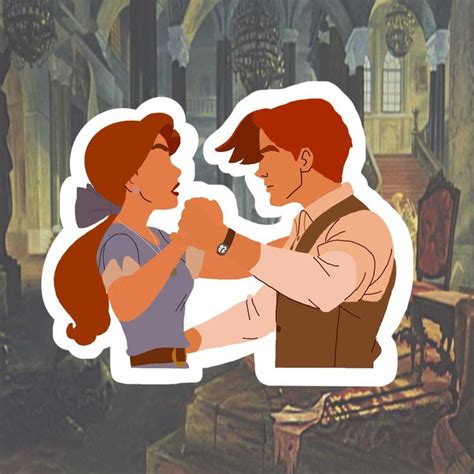 Anastasia And Dimitri Vinyl Sticker Version 2 Etsy Disney Sticker