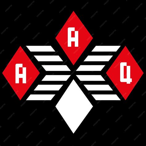 Un Fondo Negro Con Un Logotipo Rojo Y Blanco Vector Premium