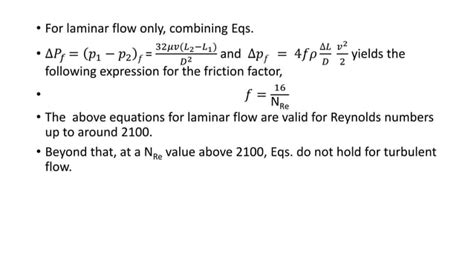 Friction Losses In Turbulent Flow Fanning Equation Pdf Physics Science