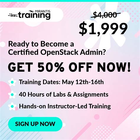 Become A Certified Openstack Administrator Coa For Just 1 999 Valued At 4 000 Join Our