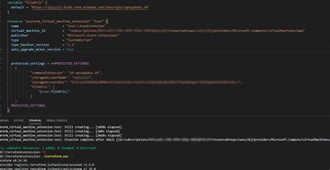 Azure Virtual Machine Extension Fileuris Path With Terraform Stack