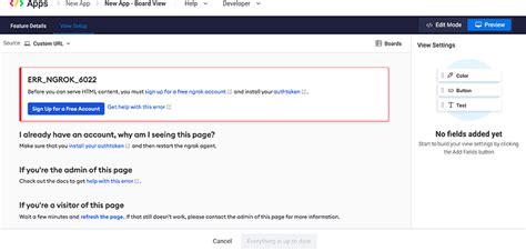 Ngrok Error Unable To Run Quickstart Guide Monday Apps Developers Monday Community Forum