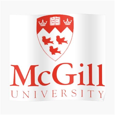 Mcgill Univ Logo Poster For Sale By 1991vintage Redbubble