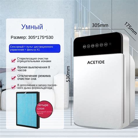 Очиститель воздуха 4 слойный фильтр с активированным углем купить на Ozon по низкой цене