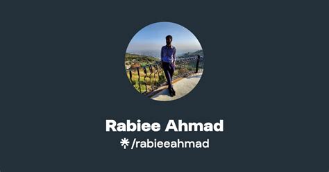 Rabiee Ahmad Twitter Instagram Facebook Linktree