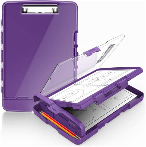 sooez original clipboard with 2 storage and pen holder