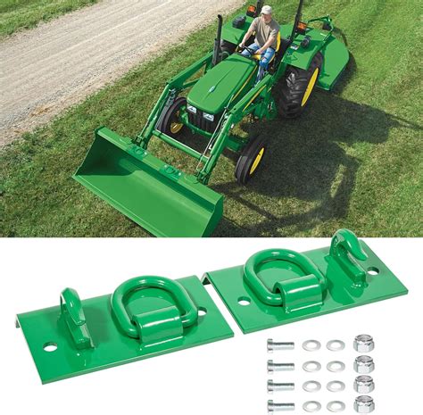 Heavy Duty Bolt On Tractor Bucket Hook Grab Hooks D Rings Fit For John Deere 1025r 2320 2520