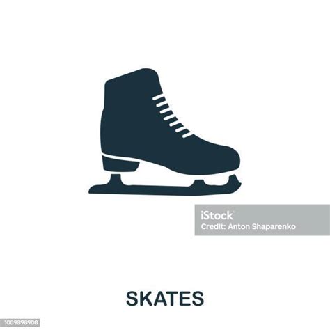 스케이트 아이콘입니다 프리미엄 스타일 아이콘 디자인입니다 Ui입니다 스케이트 아이콘의 그림입니다 그림 흰색 절연입니다 웹 디자인에 사용 가능 애플 리 케이 션 소프트웨어