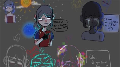 Drawing My Y N Design Sun Moon X Y N Au Digital Art Practice Speed Paint Pt Speedpaint