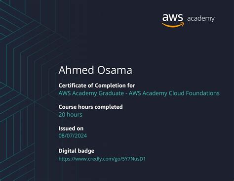 ahmed osama on linkedin aws cloudcomputing cloudfoundations