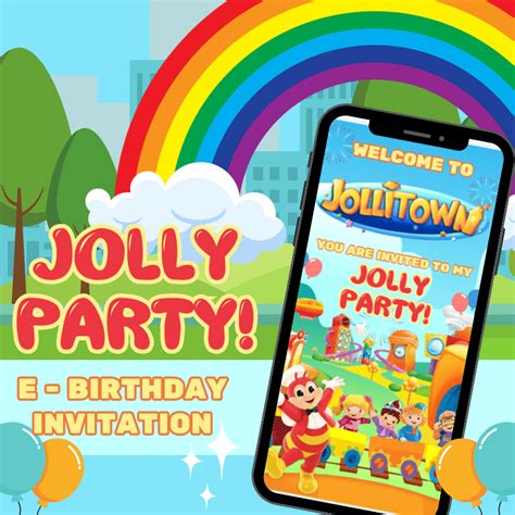 Jollitown Invitation Jollibees New Party Theme Jollirace My