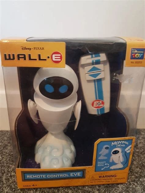 Rare Disney Pixar Wall E Remote Control Rc Eve Robot By Thinkway New