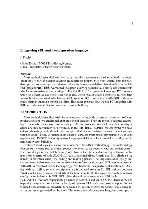 Pdf Sdl And A Configuration Language Pdf Sdl And A Configuration Language