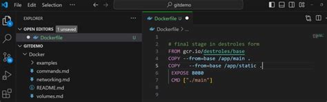 Created A Distroless Dockerfile For Our Website Mani Gandan Elumalai Posted On The Topic