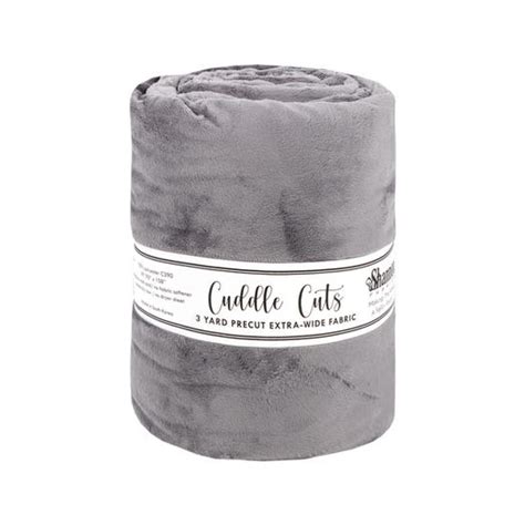 3 Yard Cut Of Cuddle 90 Extra Wide Charcoal Solid Yardage Sku C390